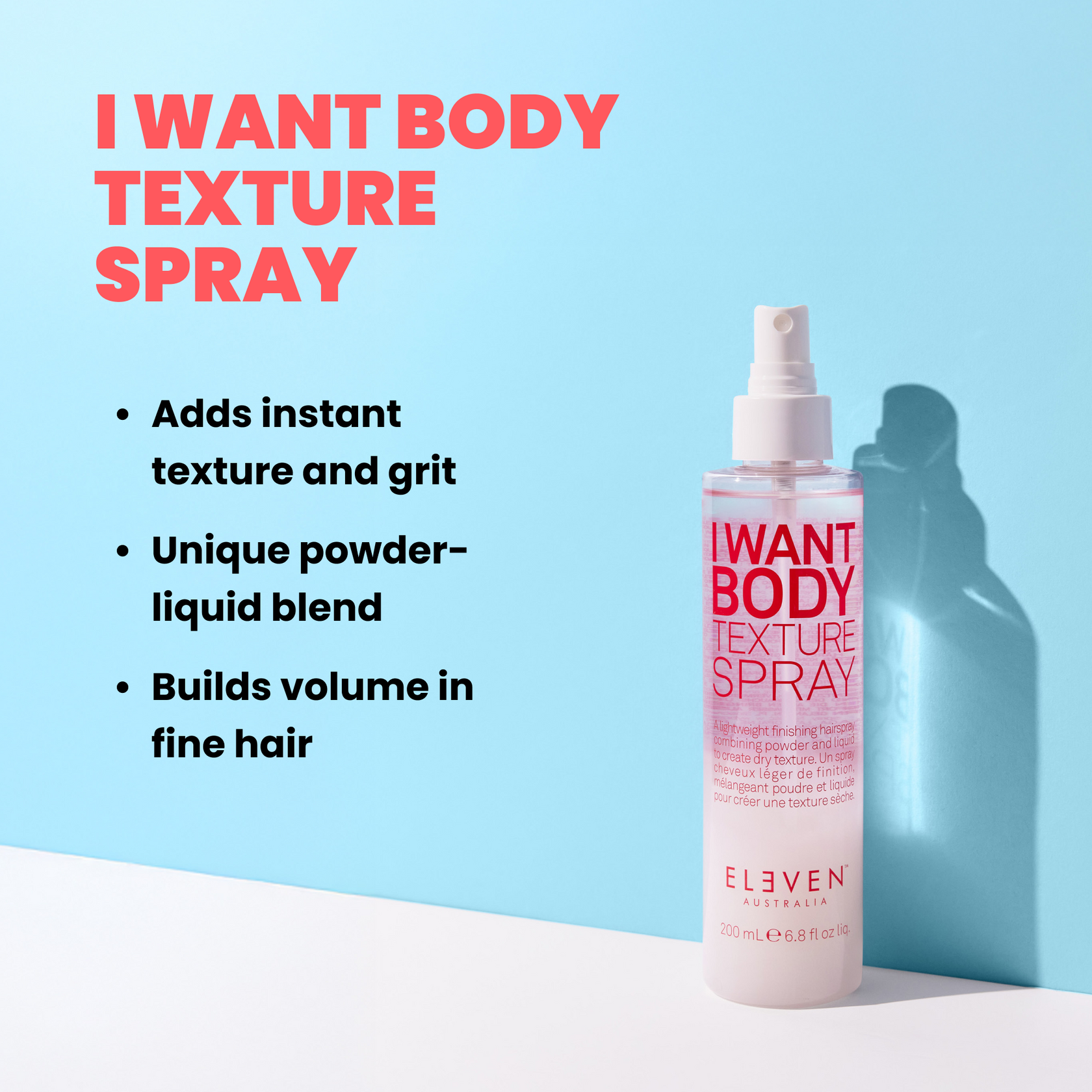 I Want Body Texture Spray - Eleven Australia – ELEVEN Australia